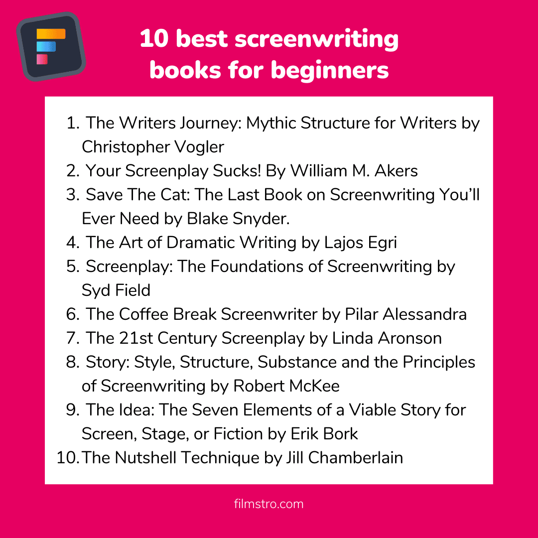 10 Best Screenwriting Books For Beginners Filmstro 10 Best Screenwriting Books For Beginners Filmstro