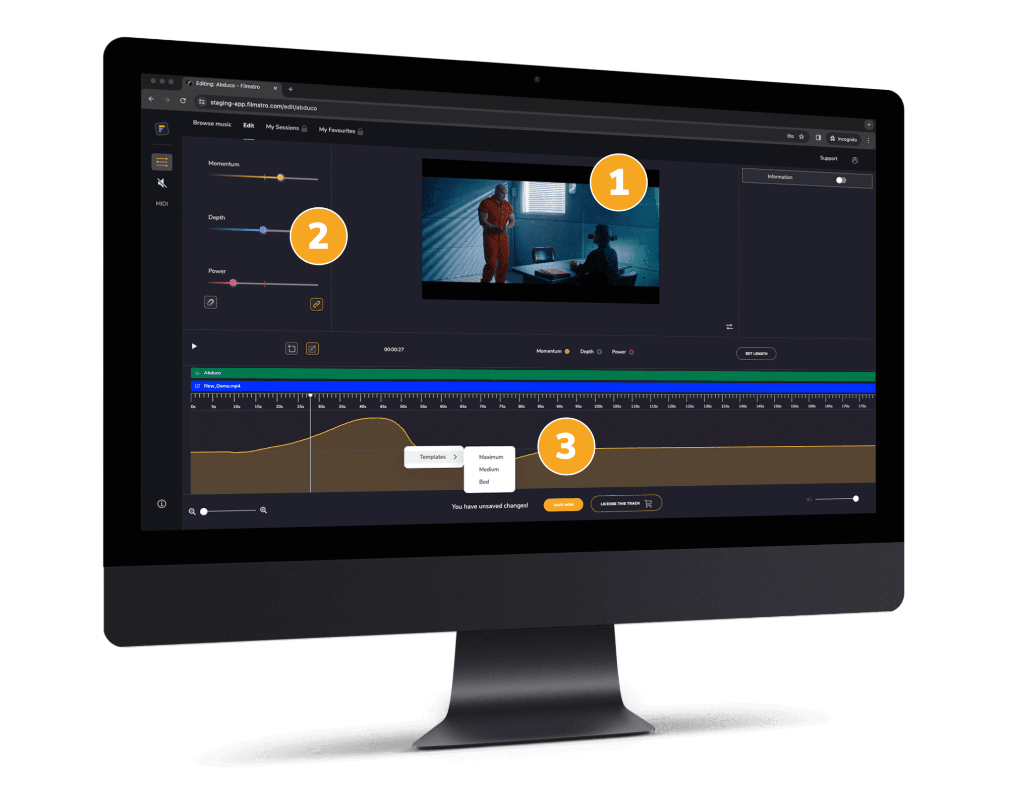 Royalty free music app for Filmmakers